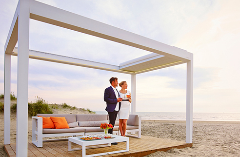 Open Air Louvre Retractable Pergola | Eurola