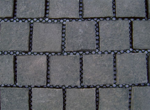Sesame Green Granite Cobblestones | Sareen Stone