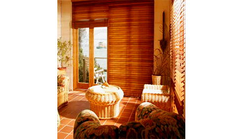 Custom Painted Cedar Venetians for Contemporary Spaces