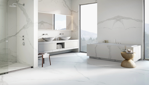 Sustainable Marble Look Porcelain Sheets | WK Marble & Granite