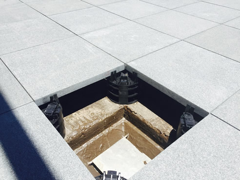 Paver Pod Support System | KHD Landscape Engineering