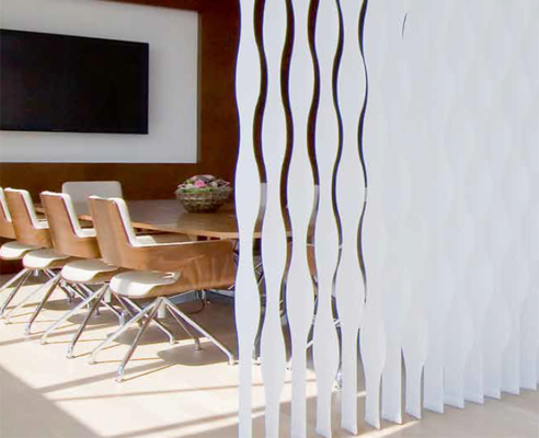 Laser Cut Vertical Blinds | Silent Gliss