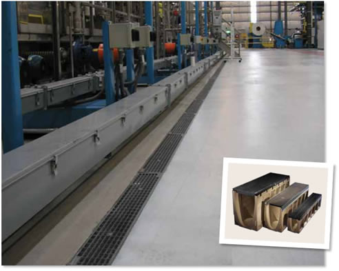 Factory Surface Drainage Channels and Grates | ACO