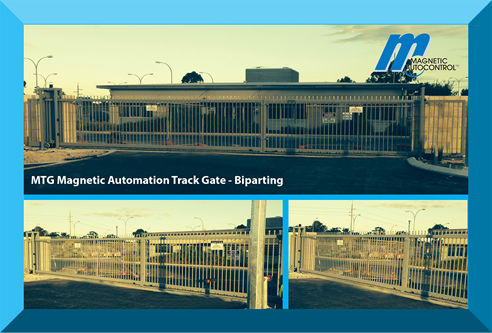 Bi-Parting Track Gate System | Magnetic Automation