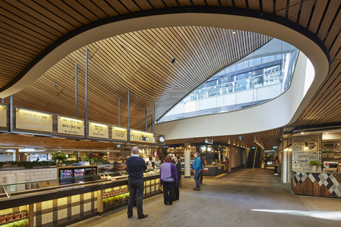 Curved Slatted Timber Ceiling | Supawood