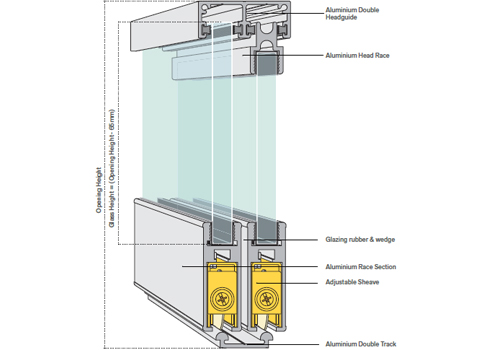 6mm and 10mm Sashless Glass Track Systems | Cowdroy