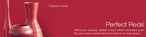 Colour Inspiration from Dulux Paints Perfect Reds