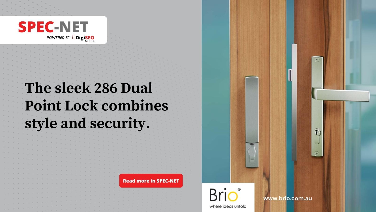 Dual Point Lock for Exterior Folding Doors by Brio